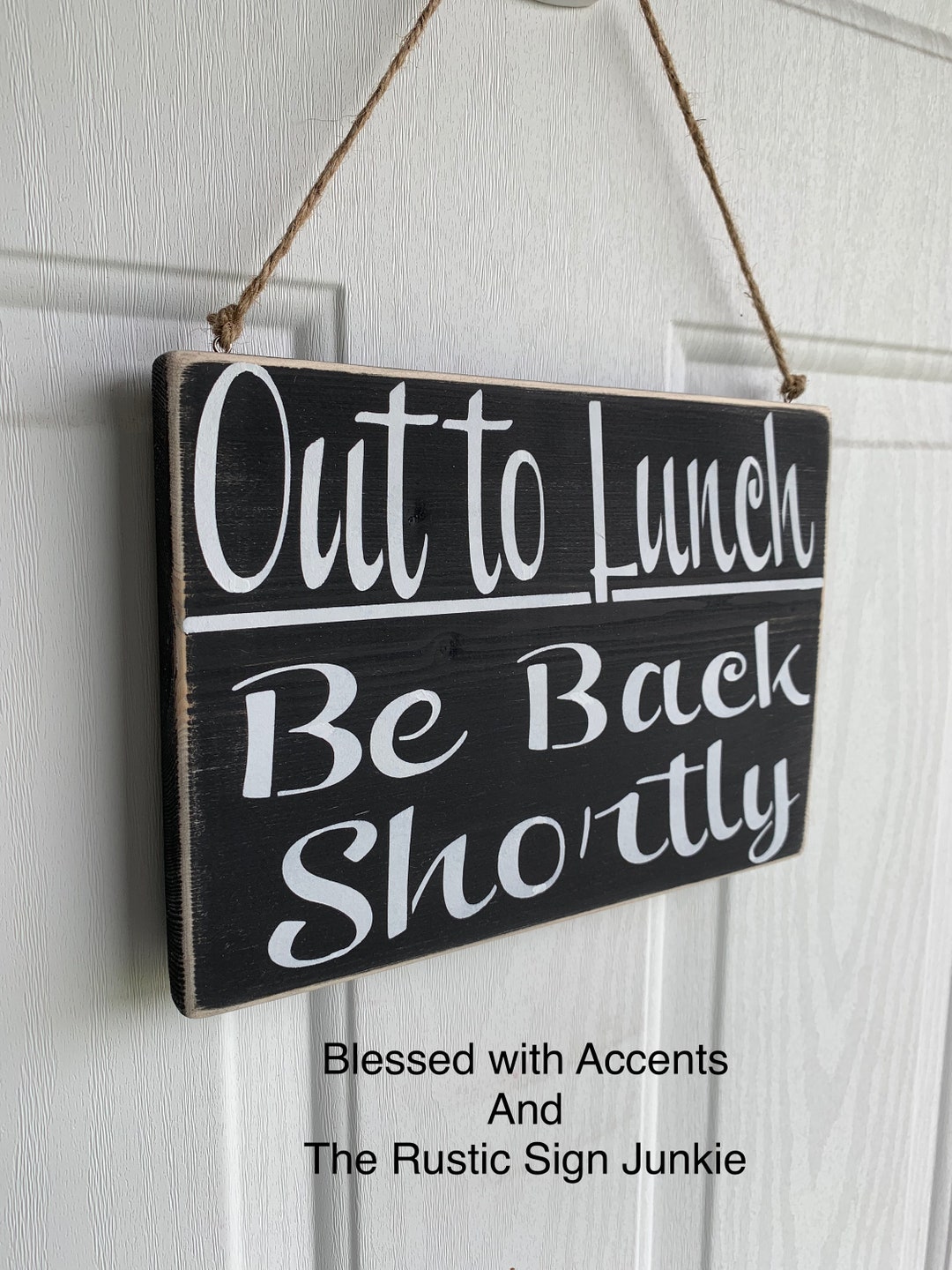 Out to Lunch Be Back Shortly, Dining Break Room , Food Kitchen ,Office ...