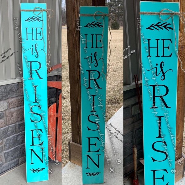 He is Risen Sign - Etsy