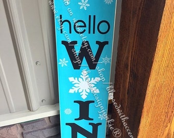 Winter Porch Signs | Etsy