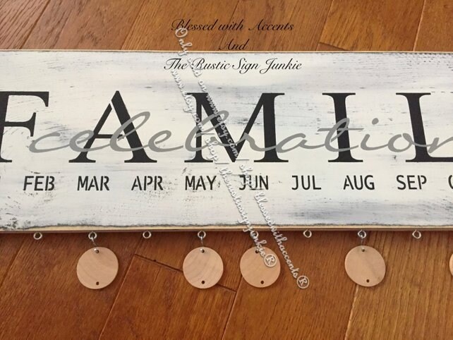 Family Celebrations Sign Family Birthday Sign Family - Etsy