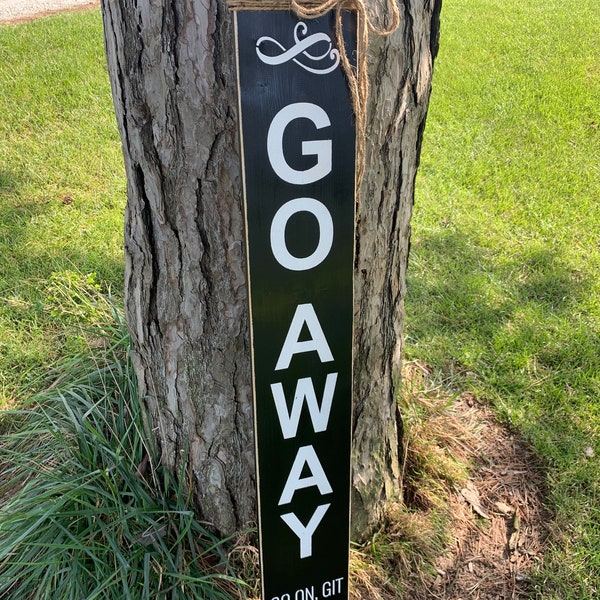 Go Away Welcome Sign - Etsy