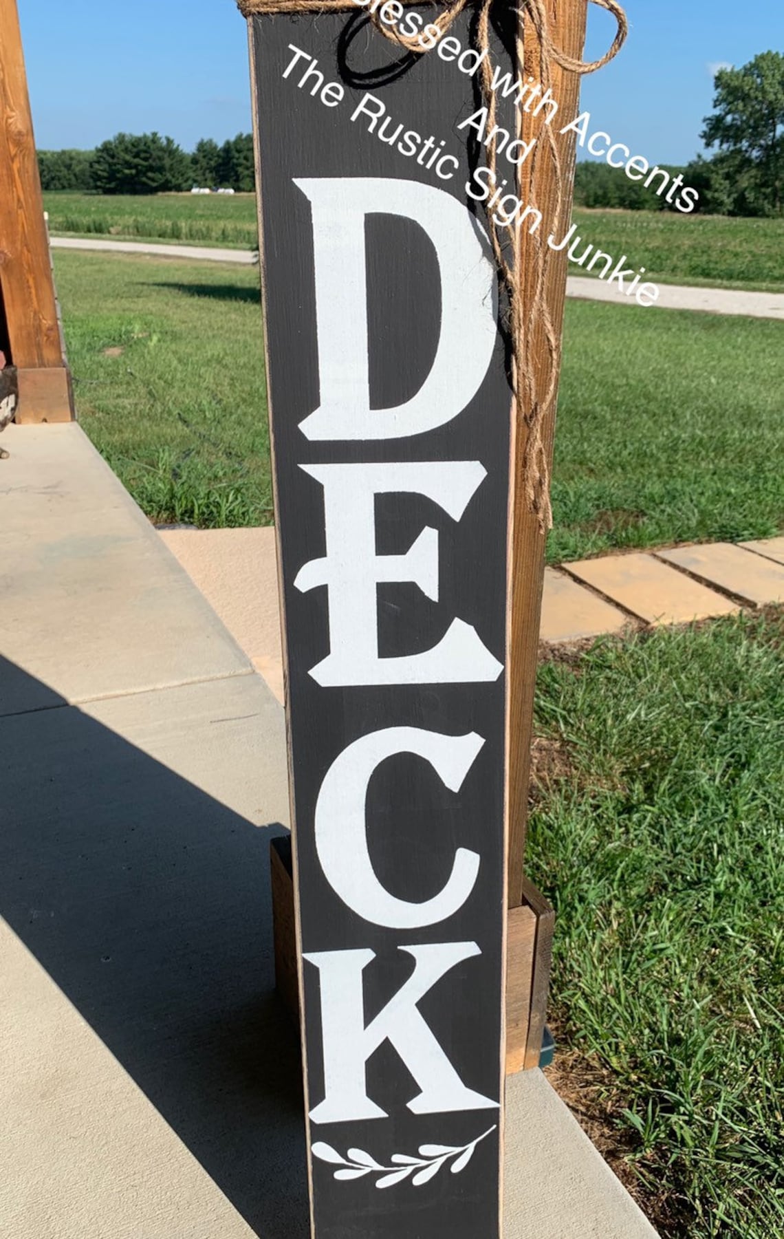 Welcome to Our Deck Sign Deck Decor Welcome Porch Signs | Etsy