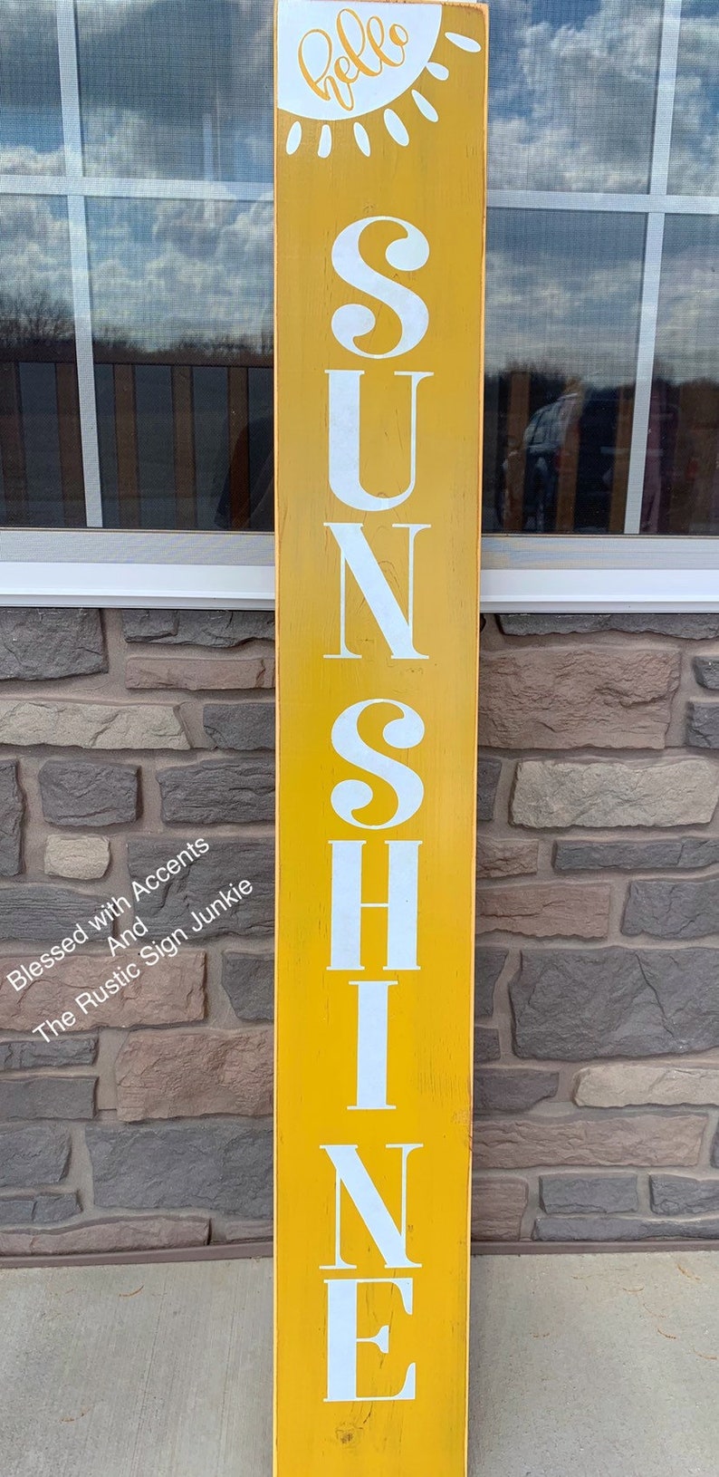 Large Summer Welcome Porch Sign Hello Sunshine Summer - Etsy