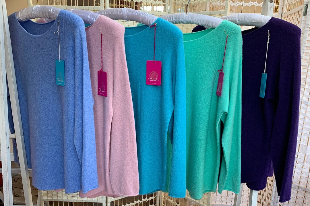 Italian One Size Jumper in Five Pretty Colours - Etsy UK