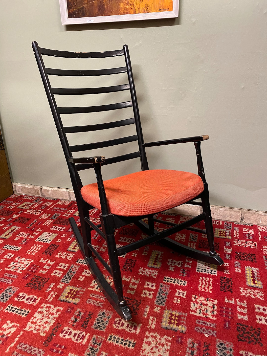 Mid Century Danish Rocking Chair - Etsy