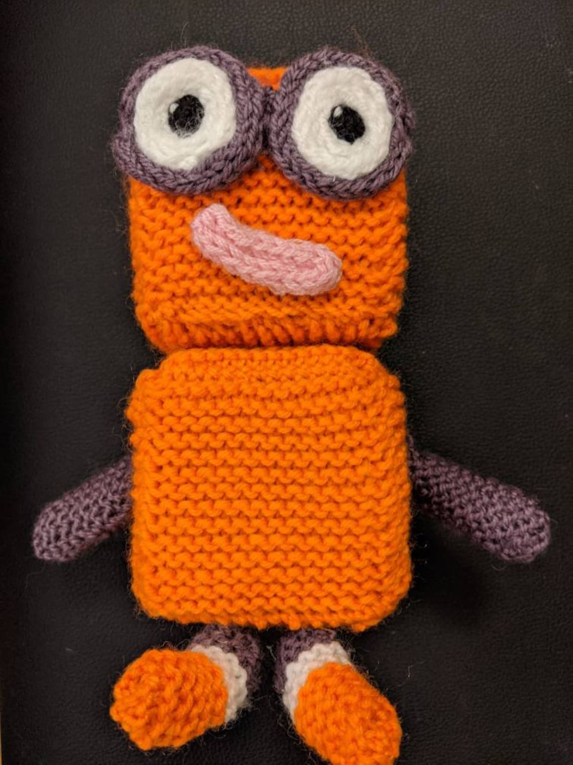 Number Block 2 Orange Toy Soft Cuddly Hand Knitted - Etsy