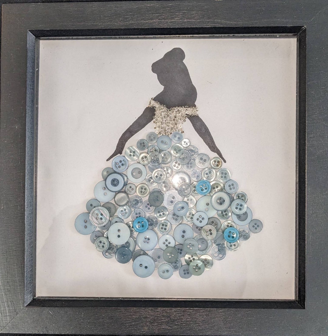 Princess Button Art Frame - Etsy
