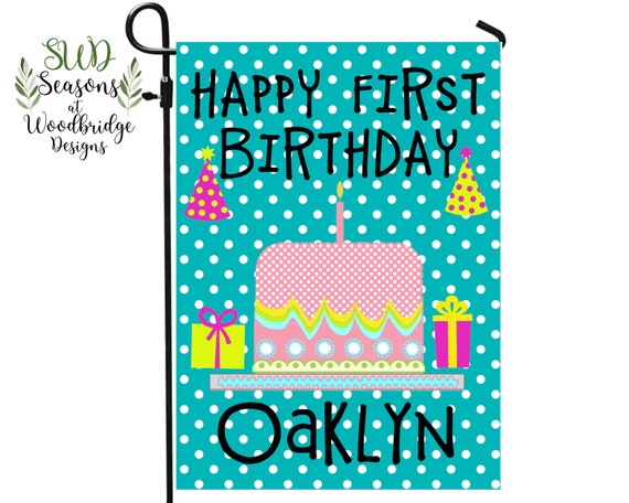 Happy Birthday Flag Custom Birthday Party Flag Personalized - Etsy