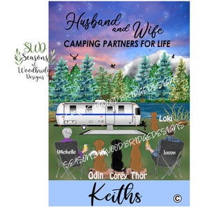 Camping Welcome Flag, Custom Personalized Camping Flags, RV Camper ...
