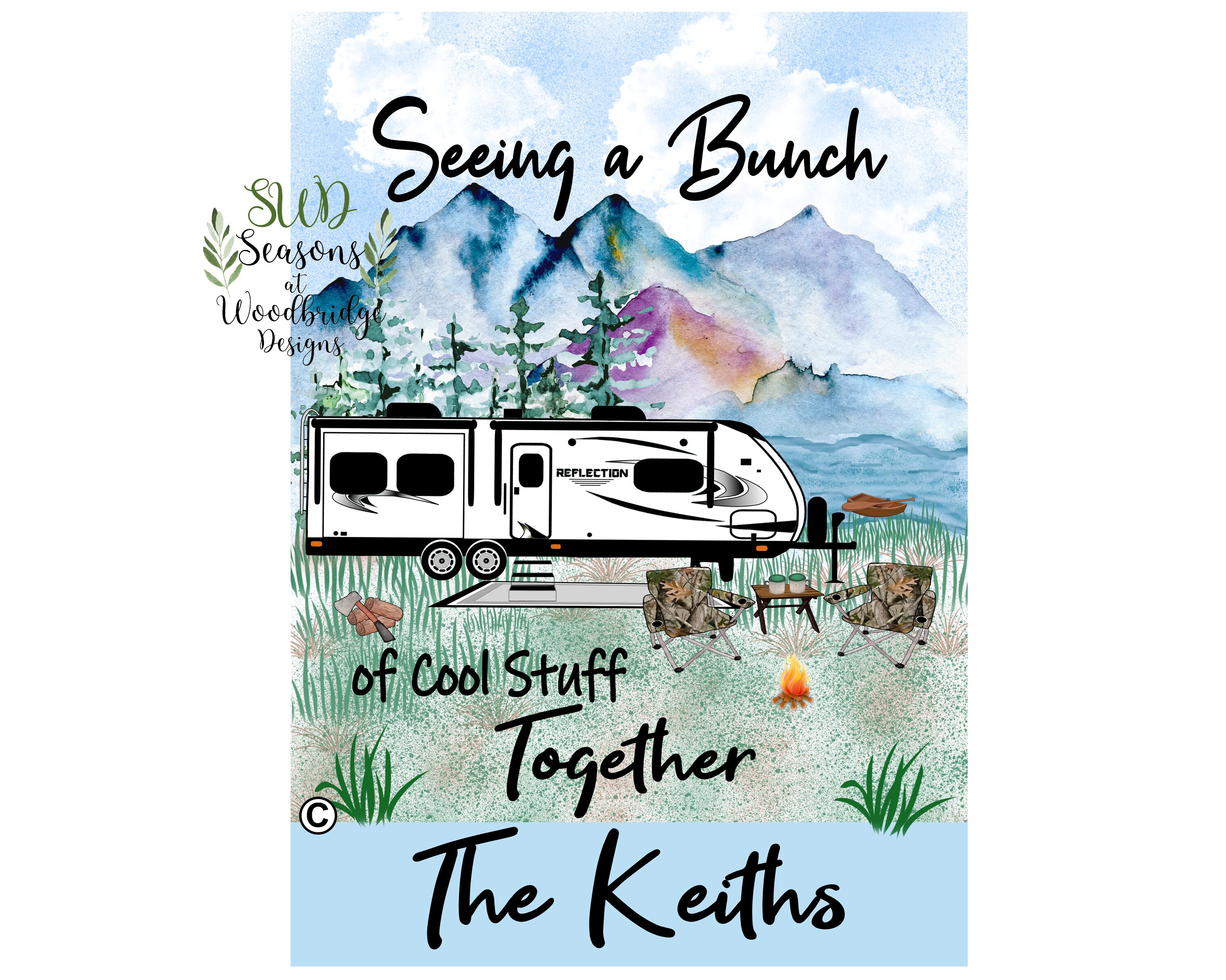 Camping Welcome Flag Custom Personalized Camper Signs - Etsy