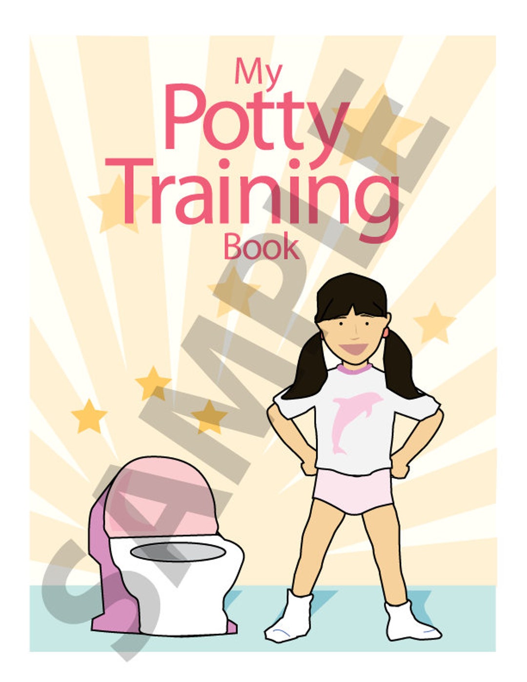 CUSTOMIZABLE Potty Training Book for Children (girl Style D) - Incl ...