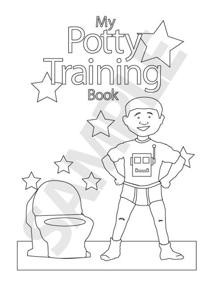 CUSTOMIZABLE Potty Training Book for Children (boy Style B) - Incl ...