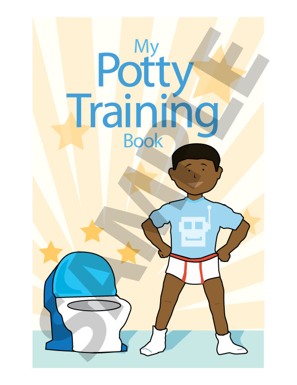CUSTOMIZABLE Potty Training Book for Children (boy Style B) - Incl ...