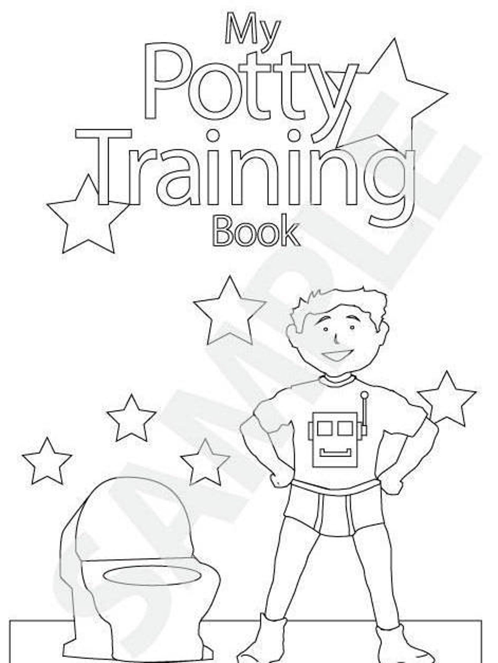 CUSTOMIZABLE Potty Training Book for Children (boy Style A) - Incl ...