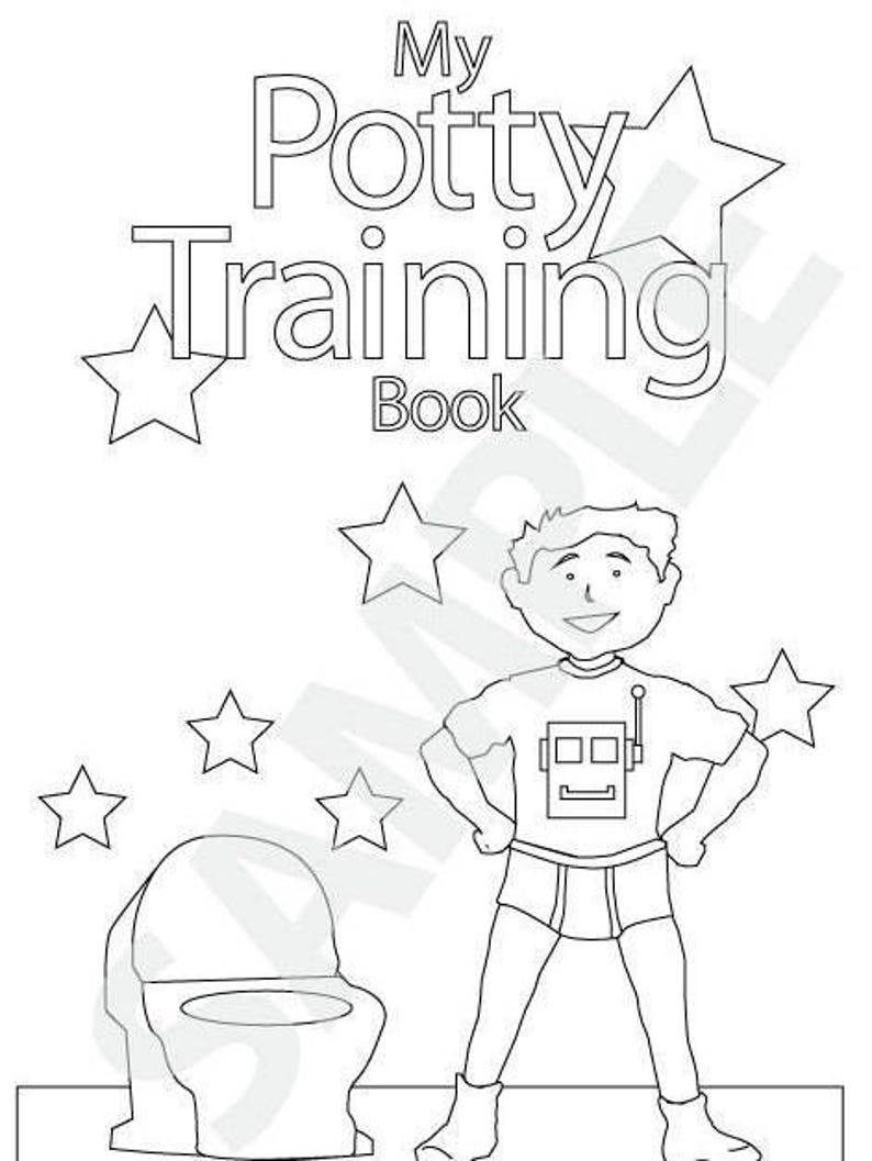 CUSTOMIZABLE Potty Training Book for Children (boy Style A) - Incl ...