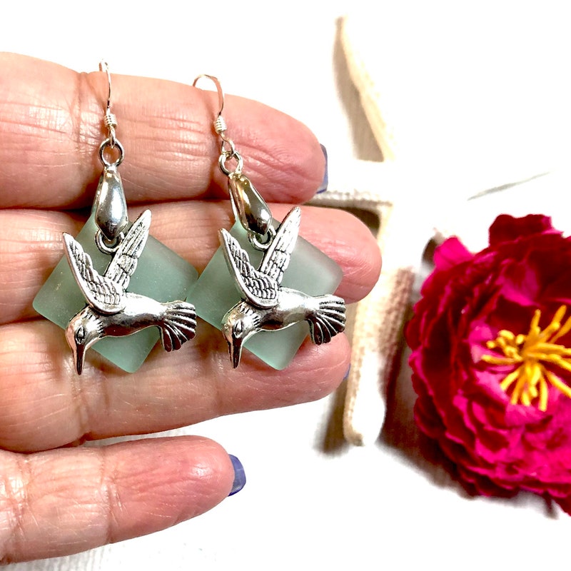 Hummingbird Earrings - Etsy