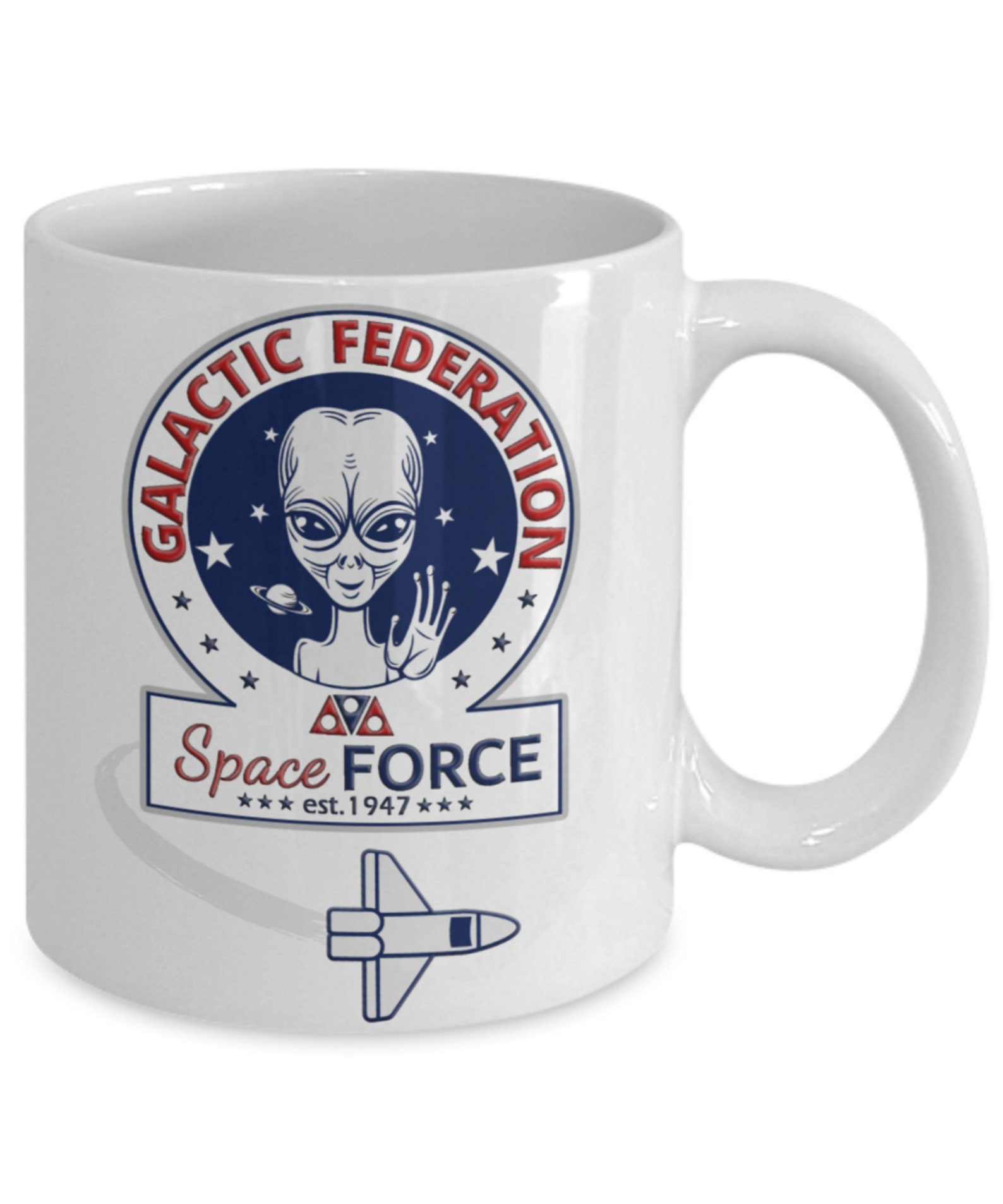 Galactic Federation Mug Space Force Est.1947 Retro Coffee Mug - Etsy