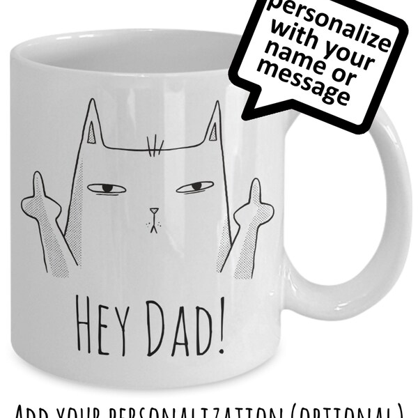 Flipping off Cat - Etsy