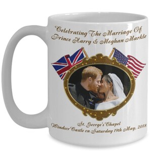 Prince Harry and Meghan Markle Commemorative Royal Wedding Coffee Mug ...