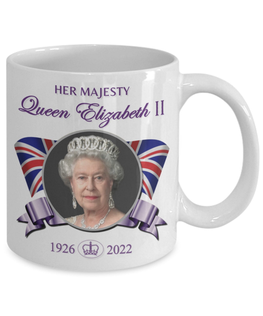 Queen Elizabeth II Commemorative Coffee Mug 1926-2022 Her Majesty Queen ...