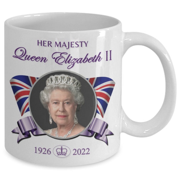 Queen Elizabeth Ii Commemorative Mug - Etsy