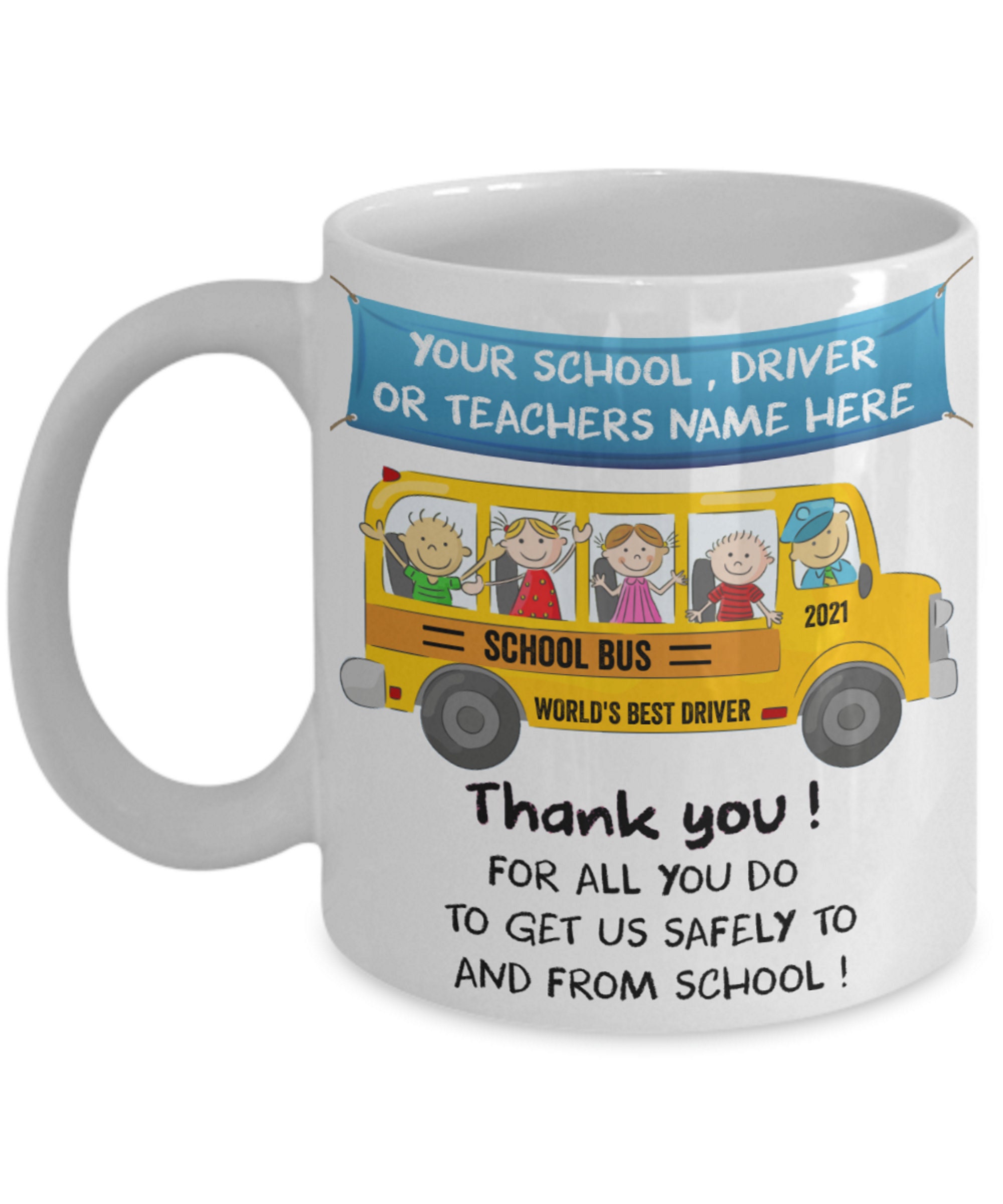 School Bus Driver Gift Thank You Appreciation Personalized - Etsy