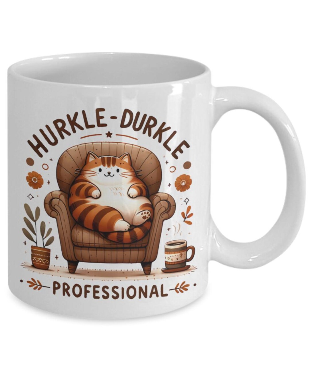 Hurkle Durkle Professional Cat Coffee Mug Cozy Cat Lover Gift - Etsy