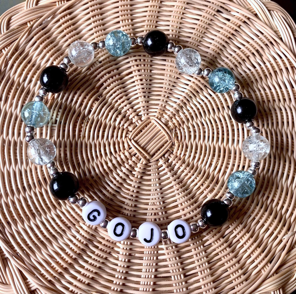 Satoru Gojo JJK / Jujutsu Kaisen Elasticated Charm Bracelet | Etsy