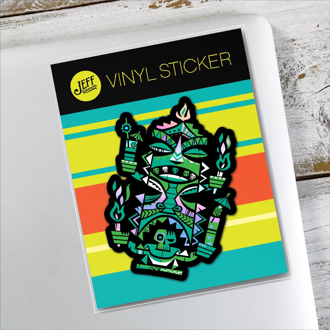 Bumper Stickers Hawaii Sticker Rockwood Aloha Tiki Decal Tiki Sticker ...