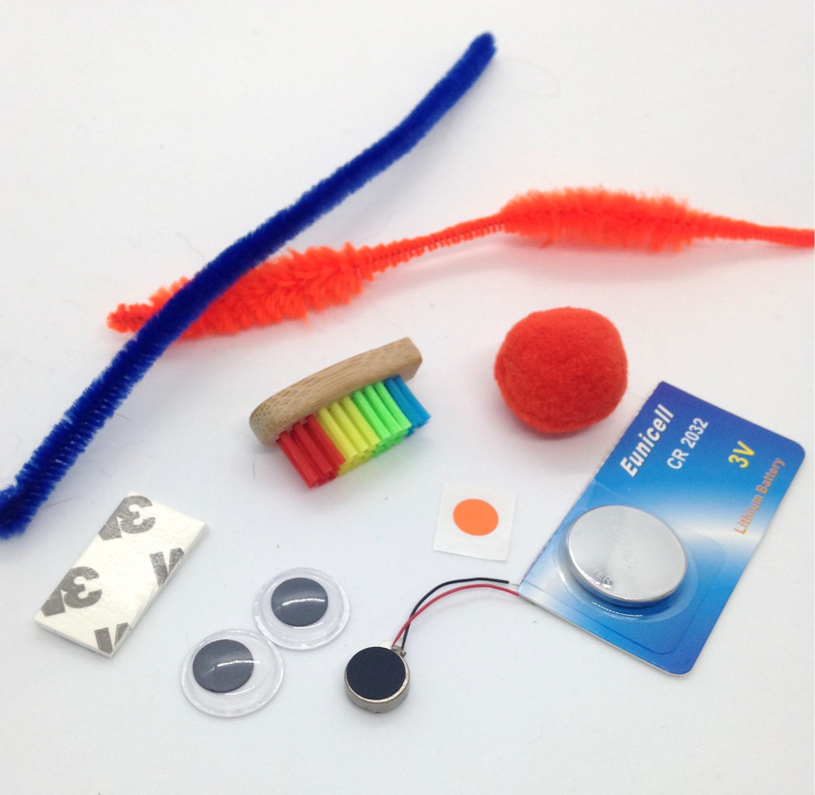 Eco Bristle Bots - Simple Robot Kit - Moving Toothbrush Fun Learning ...