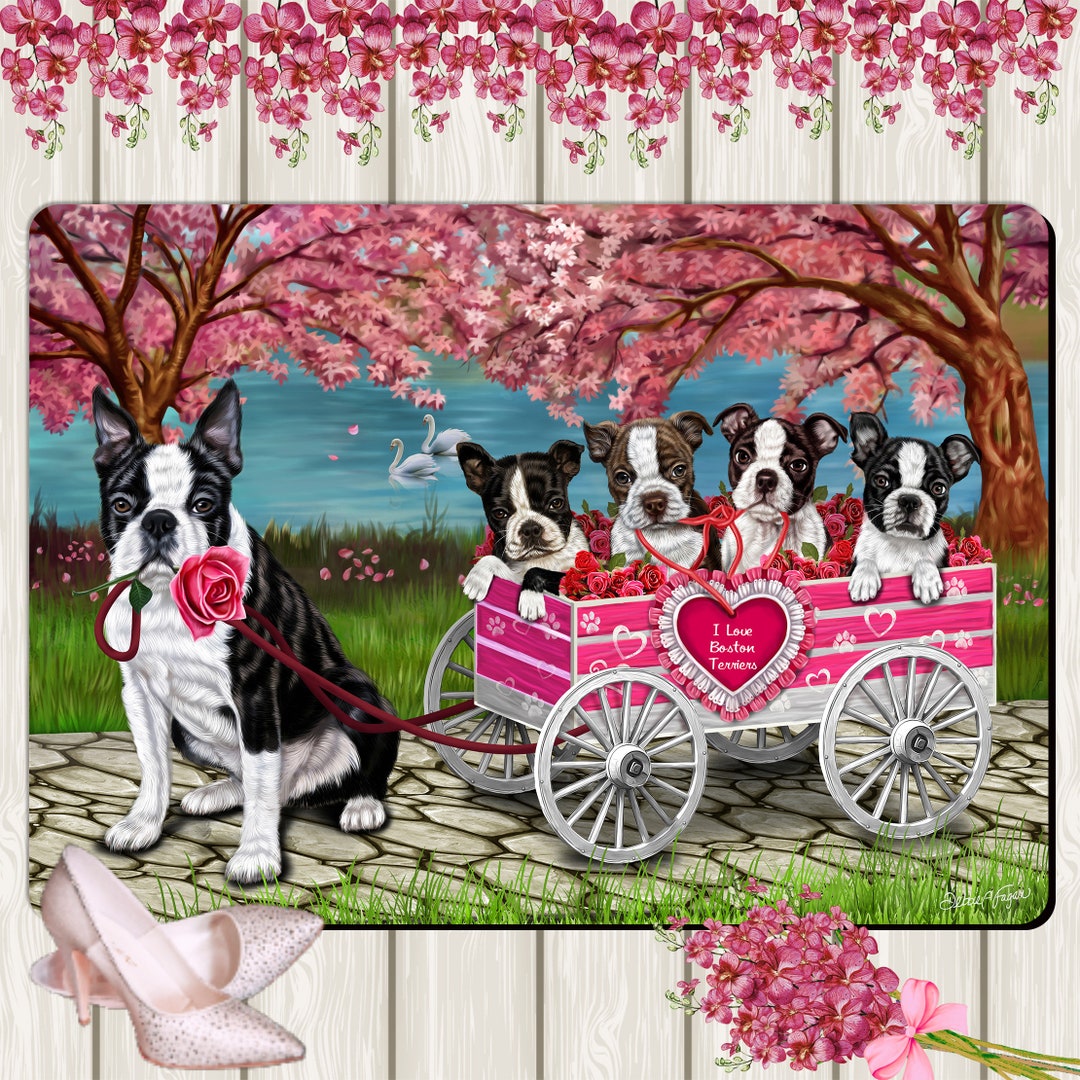 Boston Terrier Dog Floor Mat Anti-slip Door Mat Indoor Outdoor - Etsy