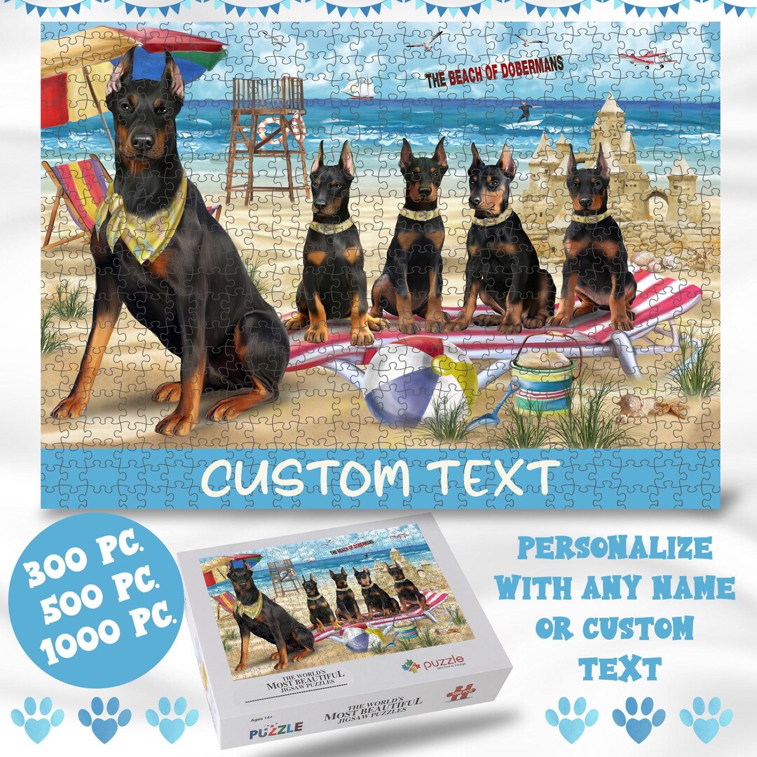 Doberman Pinscher Dog Jigsaw Puzzle for Adults Animal Printed ...