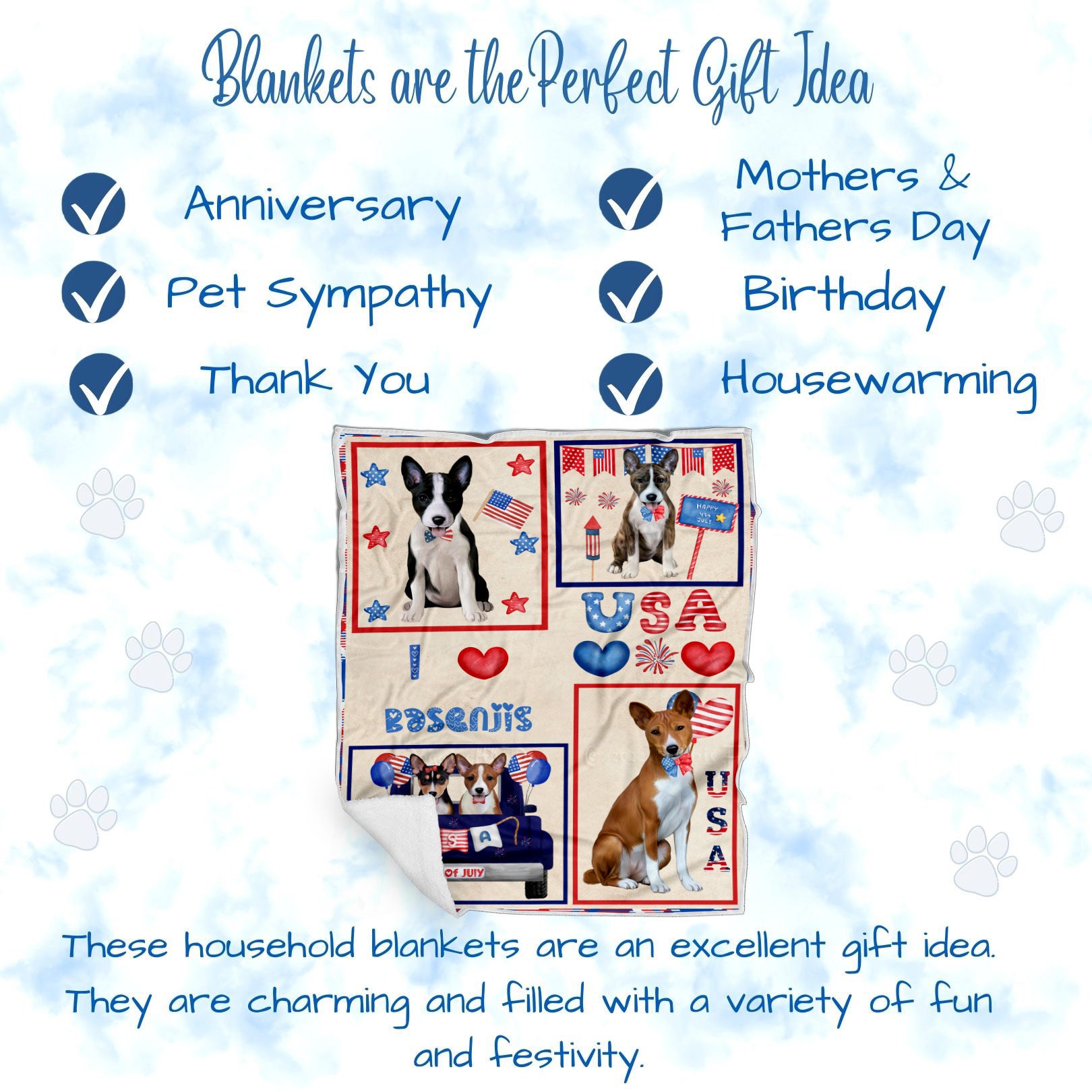 Home & Living Blankets & Throws Quilts Personalized Basenji Photo Quilt ...