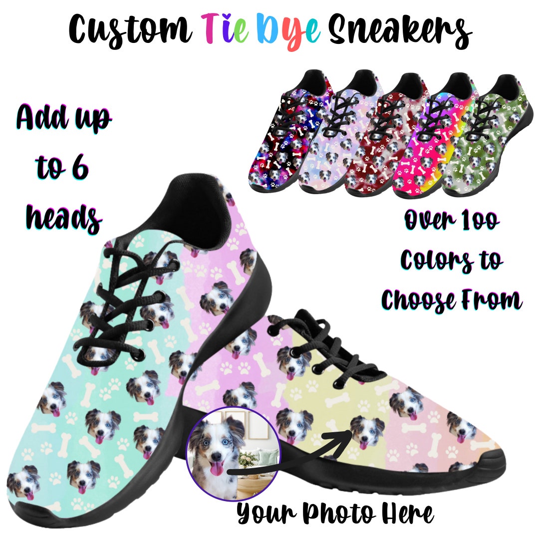 Custom Personalized Pet Photo on Women's Athletic Shoes Gift for Dog ...