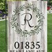 Personalized Address Garden Flag, Monogram Garden Flag Porch Decor ...