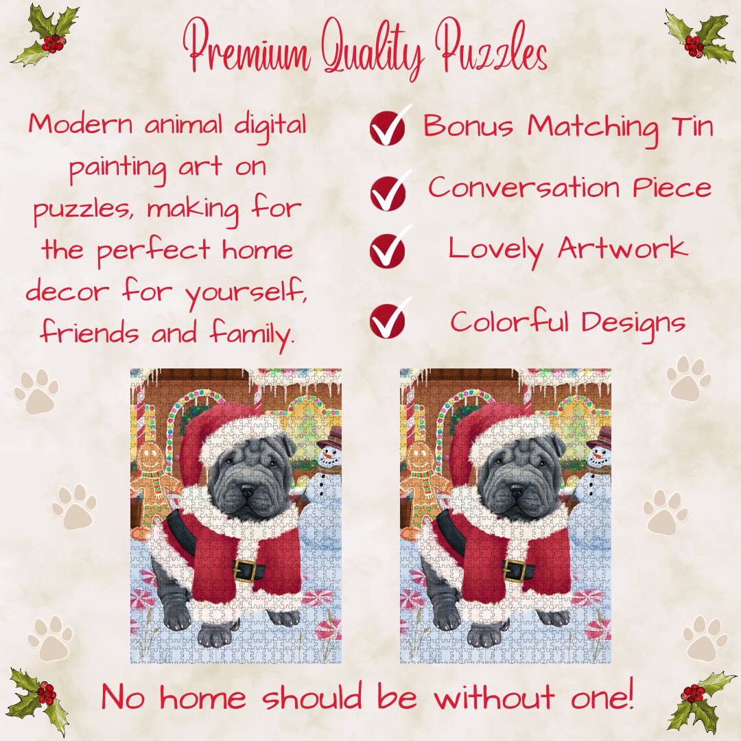 Shar Pei Dog Jigsaw Puzzle for Adults Animal Printed - Etsy