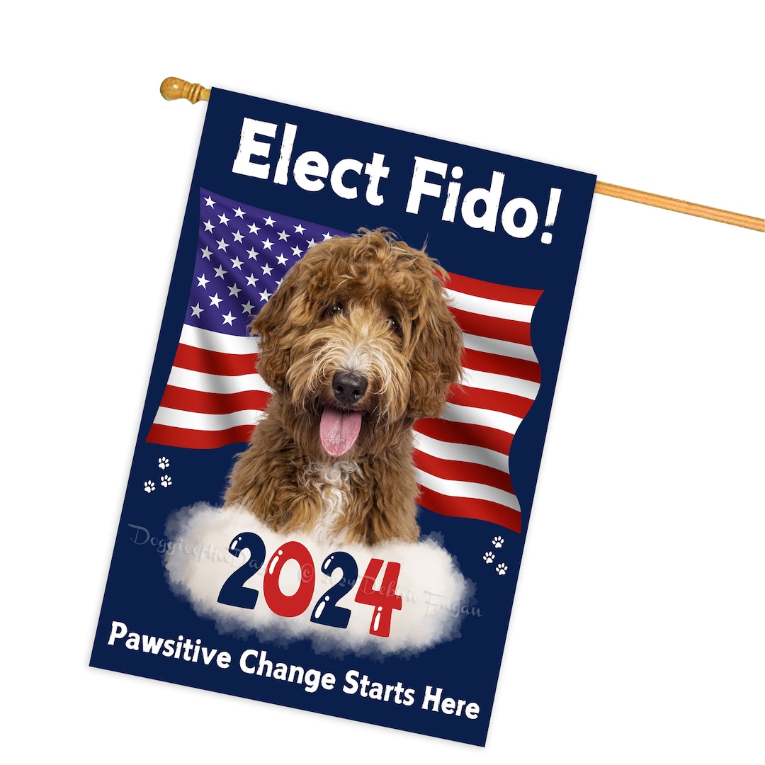 Pawsitive Change Starts Here, Vote Dogs Yard Sign USA 2024 Election ...