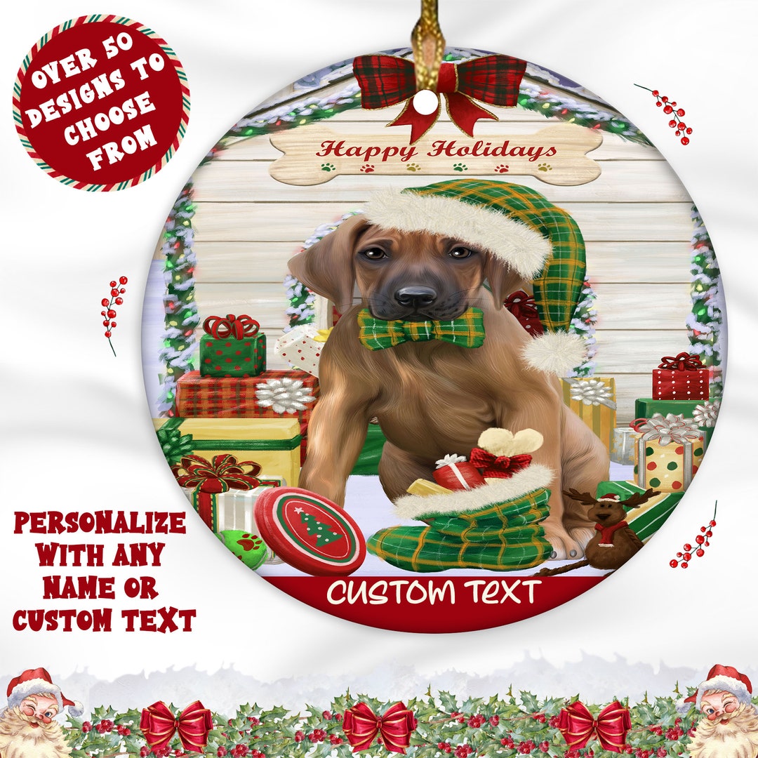 Rhodesian Ridgeback Dog Ornament Custom Gift Personalized Pet Christmas ...
