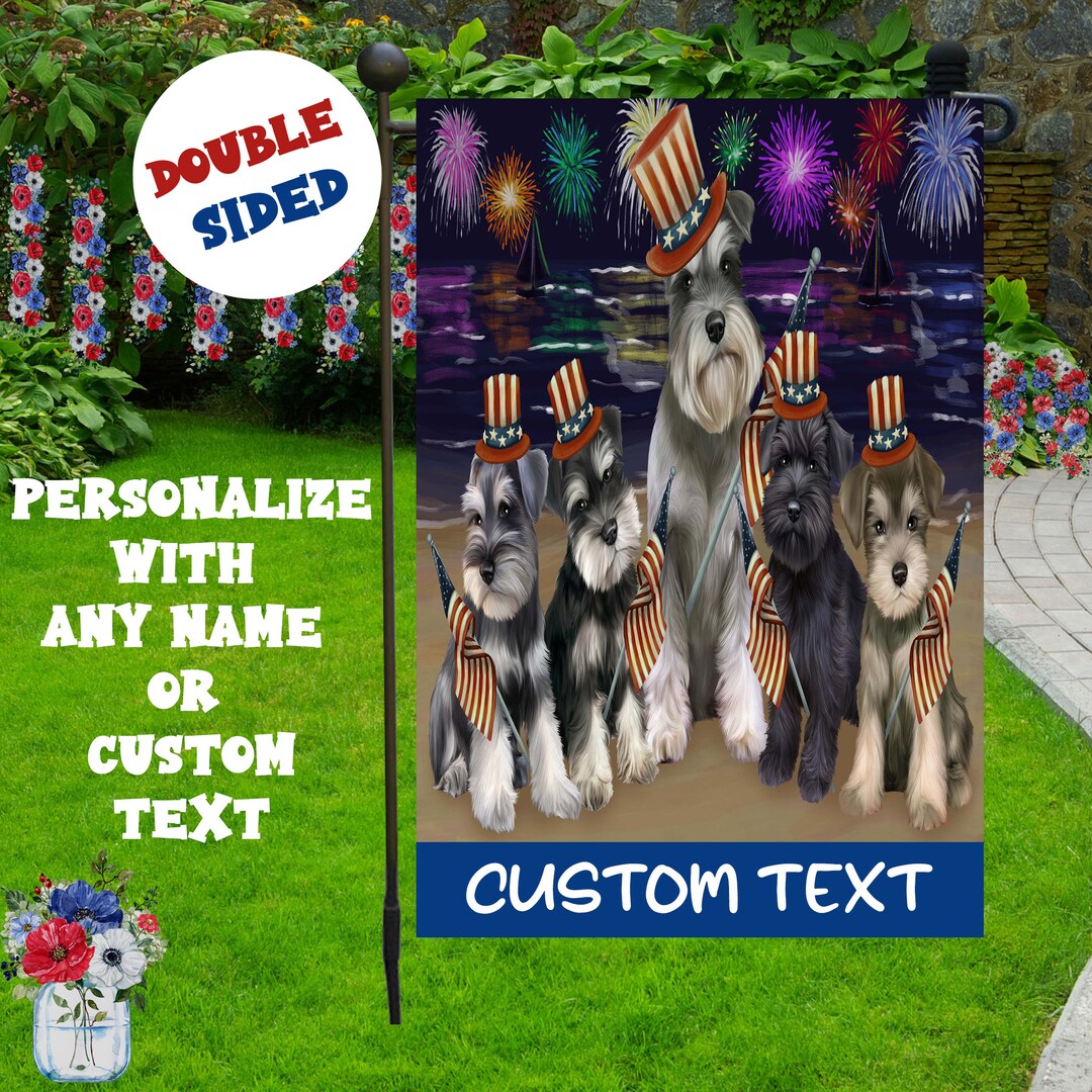 Schnauzer Dog Garden Flags Double Sided Yard Spring Decorative - Etsy