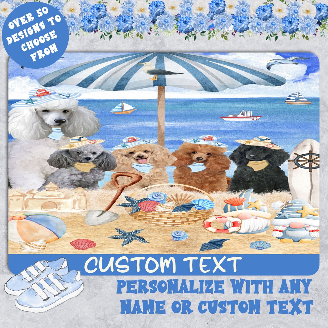 Poodle Dog Area Rug Pet Floor Carpet Runner Indoor Livingroom Ultra ...