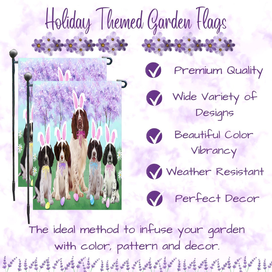 Springer Spaniel Dog Garden Flags Double Sided Yard Spring - Etsy