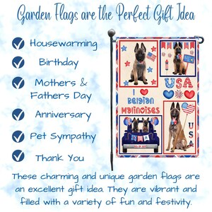 Belgian Malinois Garden Flags Personalized 4th of July Independence ...
