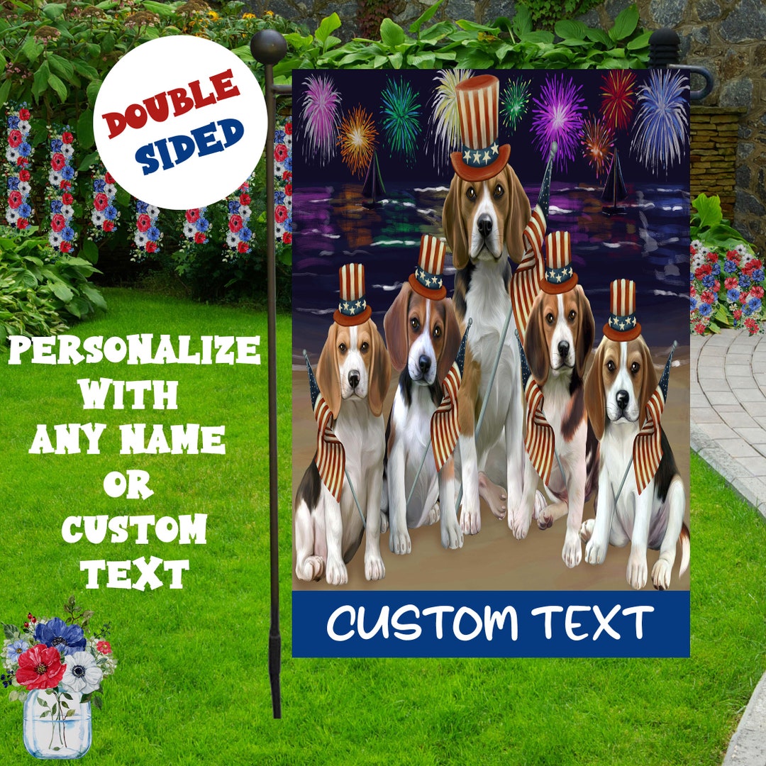 Beagle Dog Garden Flags Double Sided Yard Spring Decorative - Etsy