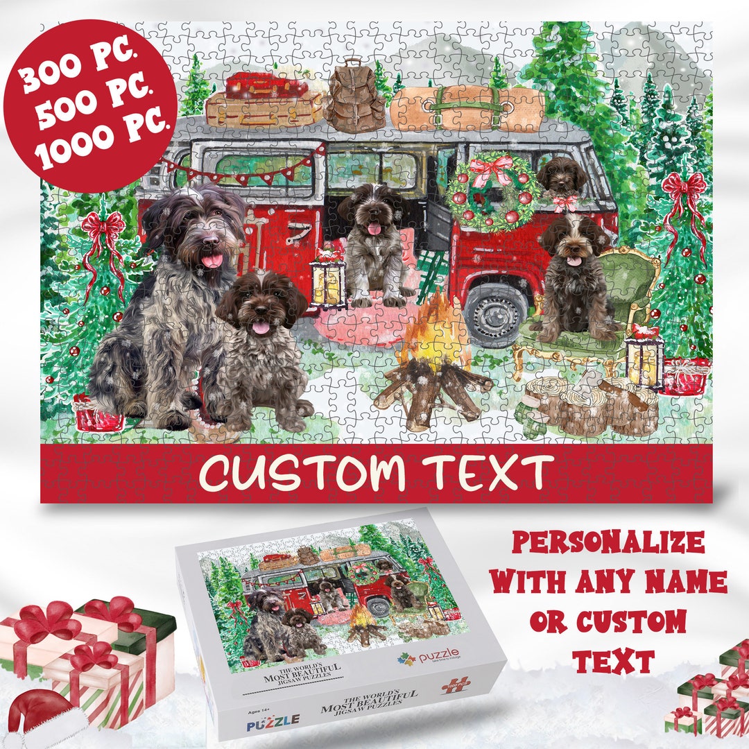 Wirehaired Pointing Griffon Dog Jigsaw Puzzle for Adults Animal Printed ...