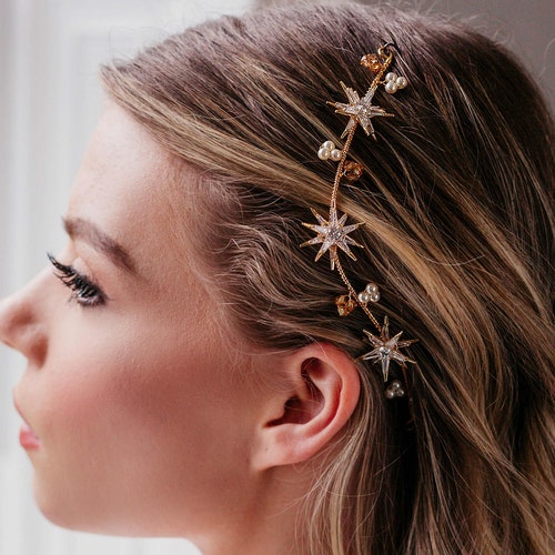 Star Headpiece Wedding Headpiece Stars Star Bridal - Etsy