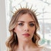 Alternative Bridal Headpiece, Edgy Gold Spike Crown, Punk Goth Wedding ...