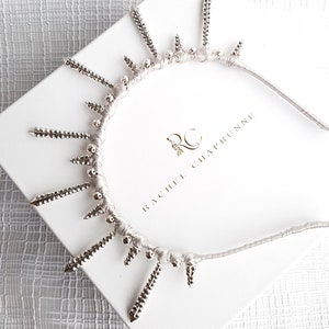 Spiked Headpiece, Gold Spike Crown, Punk Wedding, Spike Halo, Goth ...