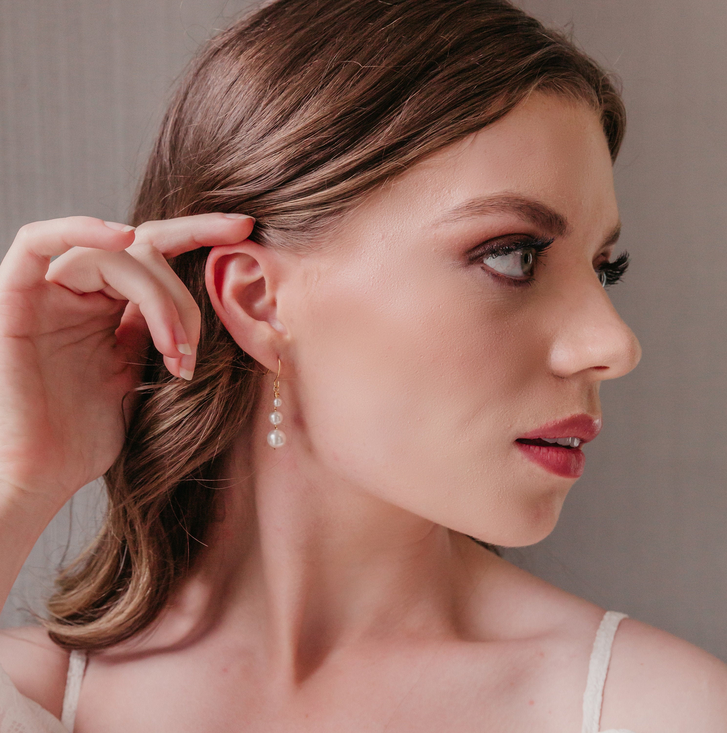 Simple Wedding Earrings