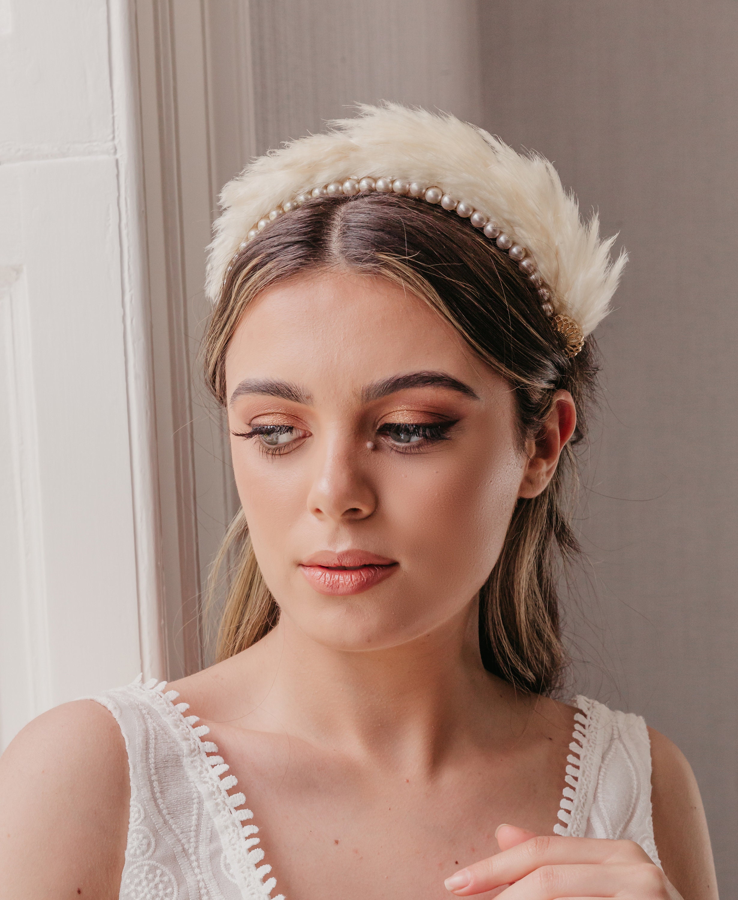 1920s Pearl Headbands