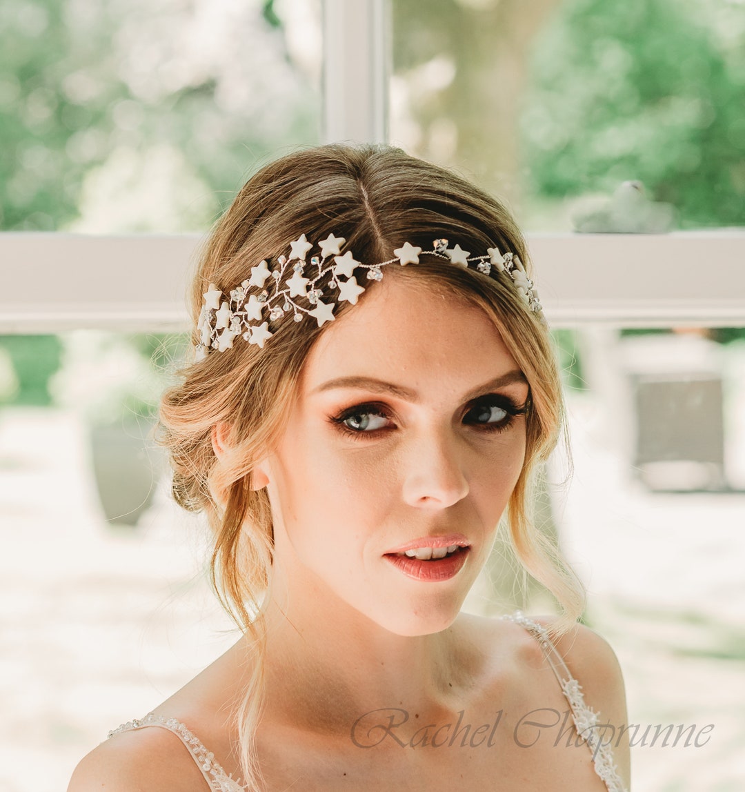 Star Headpiece, Wedding Headpiece Stars, Star Bridal Headpiece, Star ...